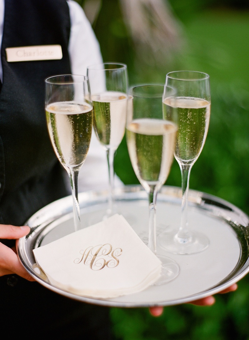 Food & Drink Photos - Tray-Passed Champagne - Inside Weddings