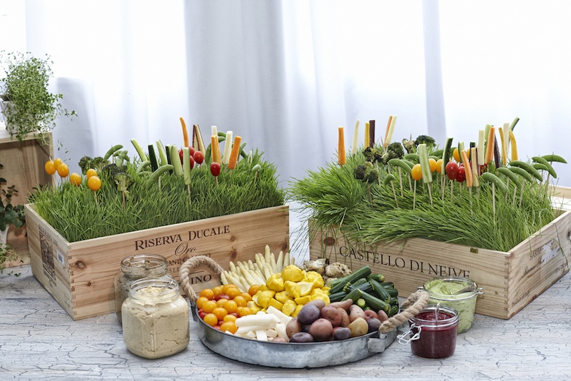 Food & Drink Photos - Rustic Vegetable Station - Inside Weddings