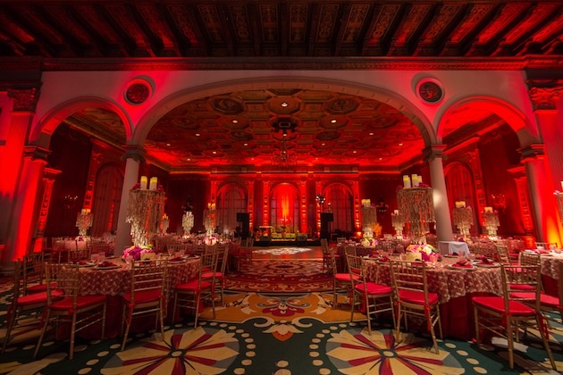Showers & Parties Photos - Red Ballroom Lighting - Inside Weddings