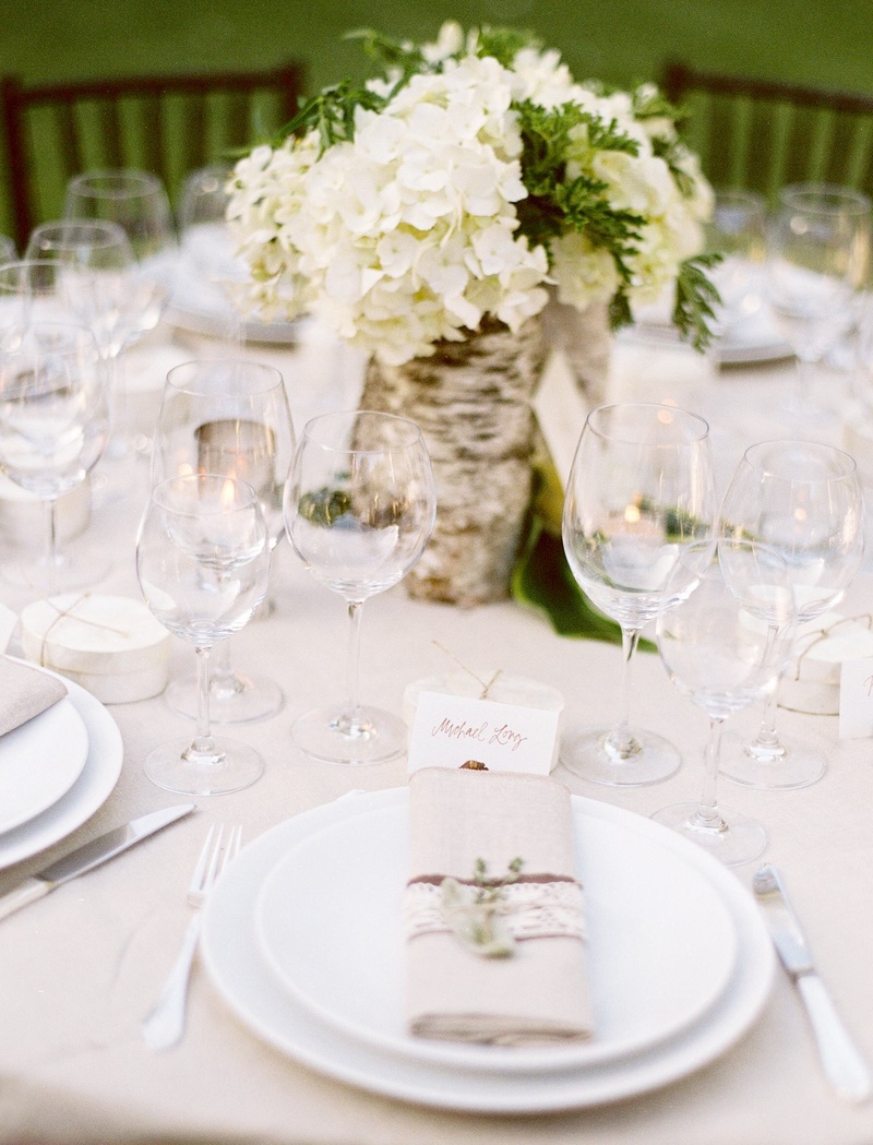 Reception Décor Photos - Neutral Rustic Wedding Centerpiece - Inside ...