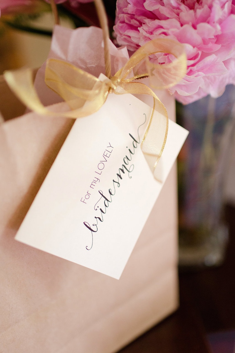 Favors & Gifts Photos - Bridesmaid Gift Tag - Inside Weddings