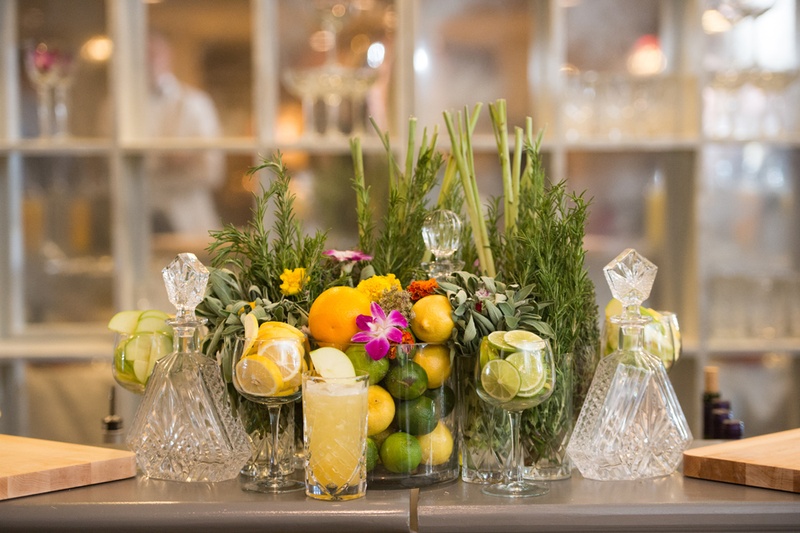 Food & Drink Photos - Garnish Display at Bar - Inside Weddings