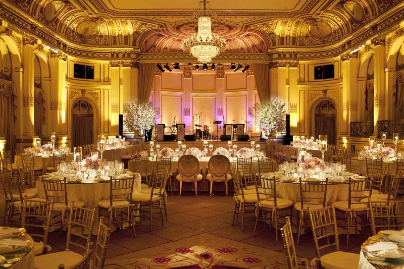 Reception Décor Photos - Grand Ballroom Reception - Inside Weddings