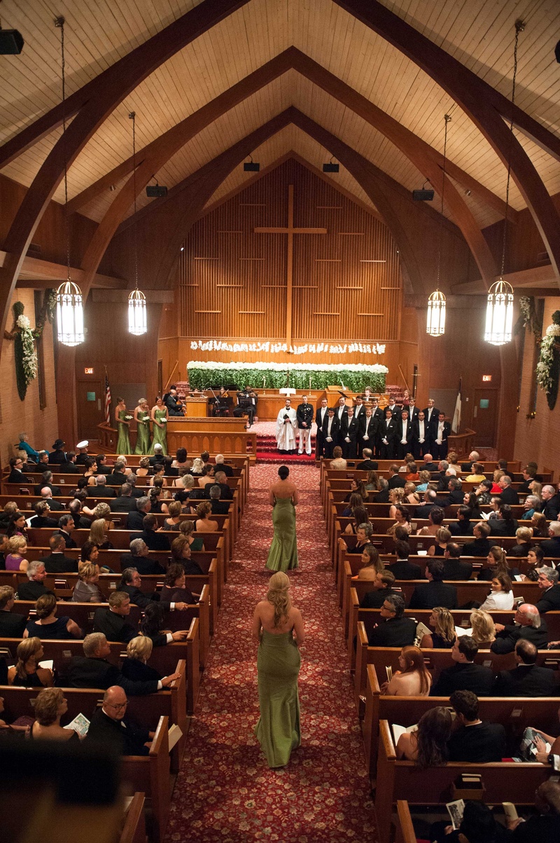 Ceremony Décor Photos - Bridesmaid Procession at Church Wedding ...
